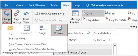 Outlook头像设置 在outlook中更改收件箱文件夹视图 赛派号