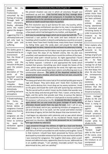 Frankenstein Chapter 24 Fully Annotated Teaching Resources