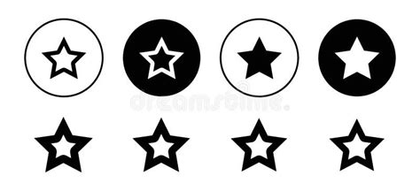 Star Icon Shows Product Review Or Rating And Feedback Of Consumer Symbol Stock Vector