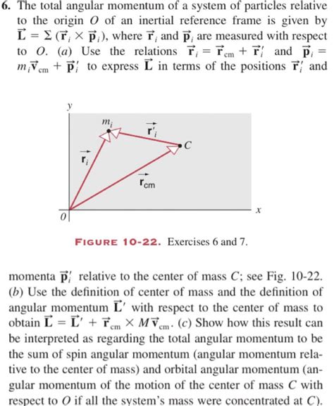 solved 6 the total angular momentum of a system of