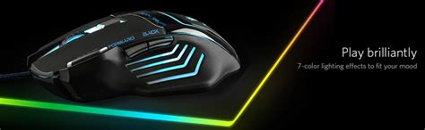 Tewell Wired Gaming Mouse Ergonomic Computer 7 Button