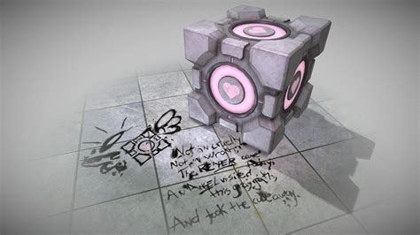 Portal Companion Cube Wallpaper