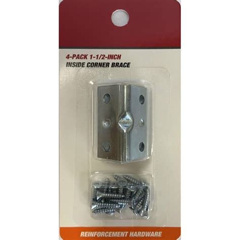 Hyper Tough Zinc Plated Steel New Inside Corner Brace 1 Each Delivery