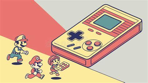 Handheld Gaming Device Portable Console Fun Vector Design Generative Ai Stock Illustration