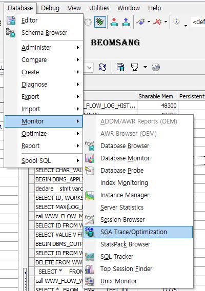 Oracle Sga System Global Area Trace 기능 알아보기 Toad 범상치 않은 블로그