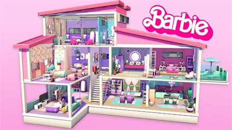 Barbie Dollhouse 🩰 The Sims 4 Speed Build No Cc In 2025 Sims 4