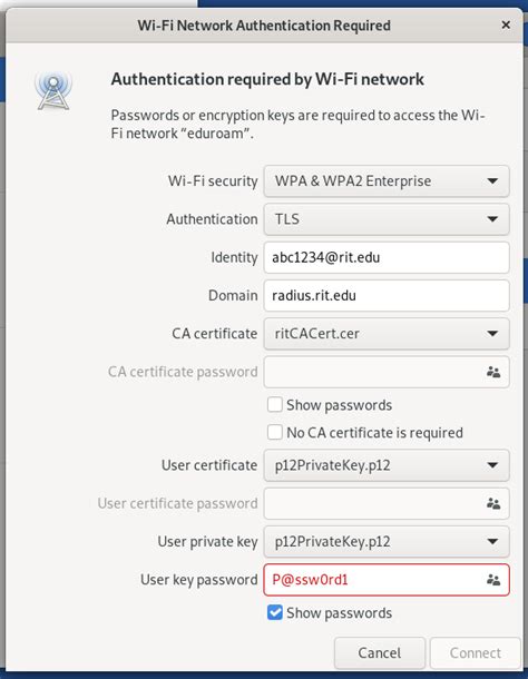 Connecting To The RIT Eduroam Network Under Linux NetworkManager RIT Linux Wiki