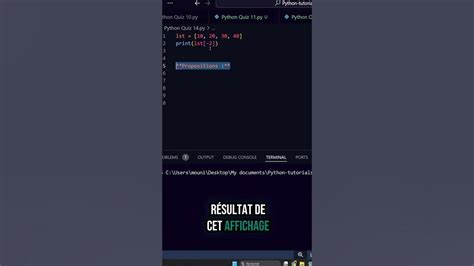 Quiz Python 14 Les Index Négatifs Tout Compris 🎯 Shorts