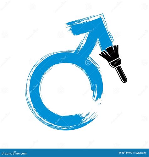 Man Gender Vector Sign Masculine Concept Human Sex Symbol Made Stock Vector Illustration Of
