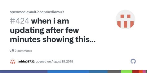 When I Am Updating After Few Minutes Showing This Error · Issue 424 · Openmediavault