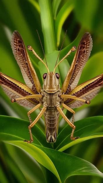 Grasshopper Full Body Isolate On Transparency Background Png Premium