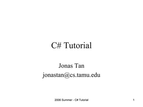 02 C Sharptutorial Ppt