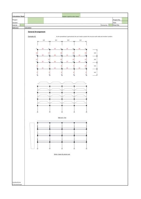 General Plane Frame Analysis Structechnique