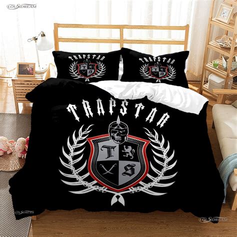 Trap L London 이불 커버 스타 이불 공포 침구 세트 부드러운 이불 커버 및 베갯잇 십대 싱글 더블 퀸 킹