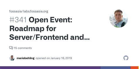 Open Event Roadmap For Serverfrontend And Mobile App Integrations