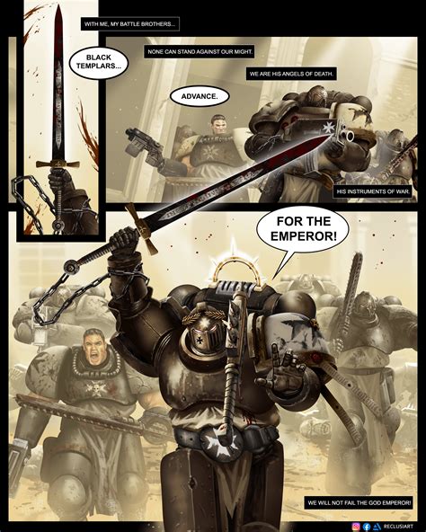Sharing My Unofficial Warhammer 40k Comic Emperors Champion Rblacktemplars