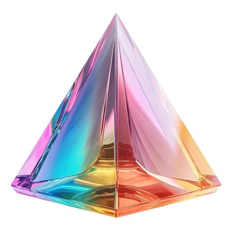 Premium Photo So Pretty Prism Rainbow Model Isolated On White Background