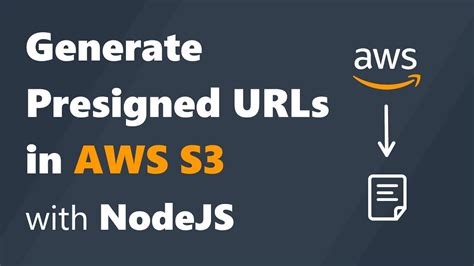 Generate Presigned Urls To Provide Temporary Access For Files On Aws S3 Using Nodejs Backend