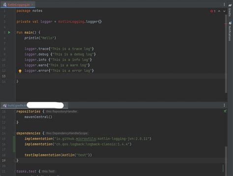 why logging is not working r kotlin