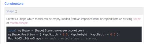 Docs Contructors Arguments Not Shown · Issue 158 · Cubzhcubzh · Github