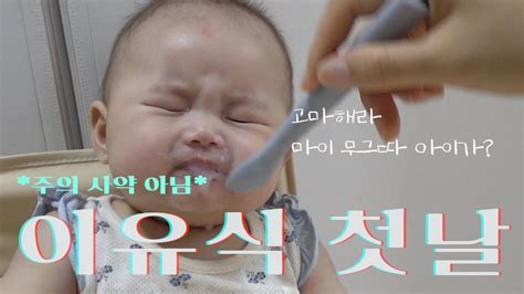 생후 6개월 육아 브이로그 🍚 이유식 첫 날 이유식 만들기 👶🏻 아가랑 만나 Vlog17 Youtube