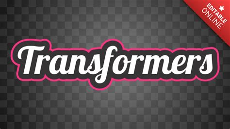 Transformers Ladybug Logo Text Effect Generator