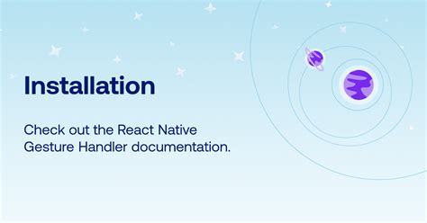 Installation React Native Gesture Handler