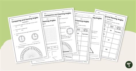 Naming Angles Angles Worksheets Math Fun Worksheets