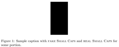 Lowercase Caps For Part Of Caption Text TeX LaTeX Stack Exchange