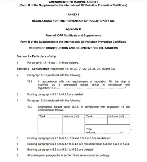 Amendments To Iopp Certificate Now Effective Safety4sea