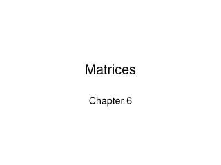 PPT Intro To Matrices PowerPoint Presentation Free Download ID