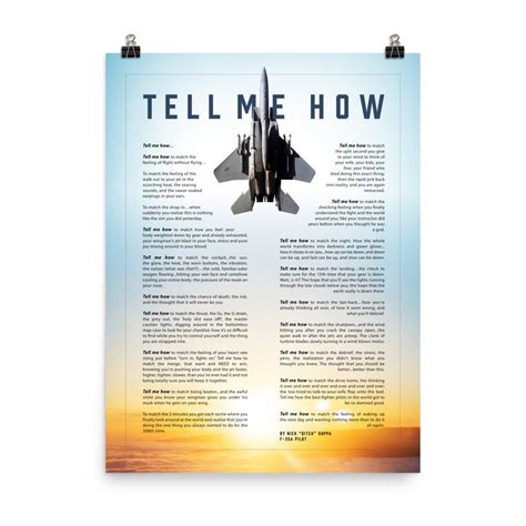 F 15 Poster With Tell Me How Ode To Flight Etsy