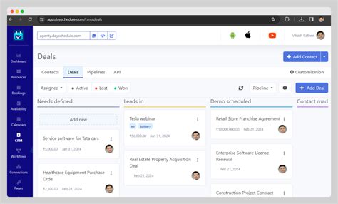 Crm Software For Sales Marketing And Support Teams Dayschedule
