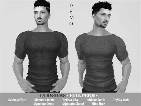 Second Life Marketplace Ls Designs T Shirt 0018 Full Perm Demo