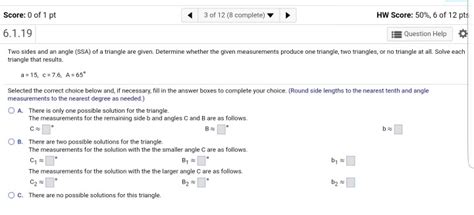 Solved Score 0 Of 1 Pt 4 Of 12 8 Complete Hw Score 50
