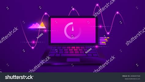 Internet Speed Meter Background Over 6165 Royalty Free Licensable