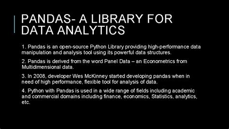 BIG DATA WITH PYTHON Numerical and Scientific Packages