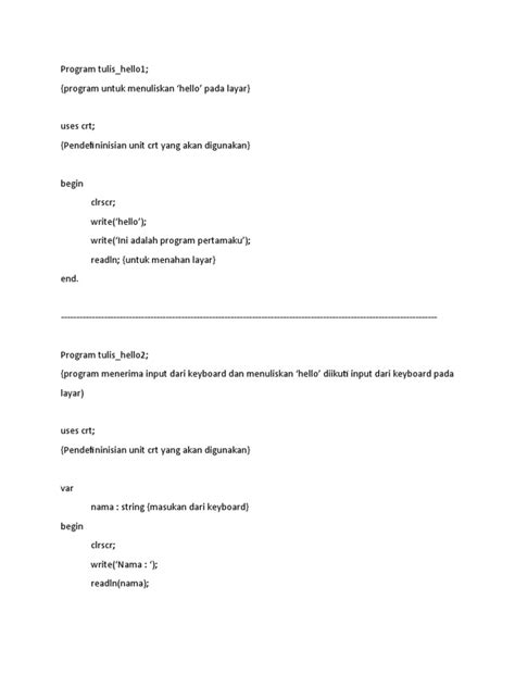 Soal Uts Pemrograman Dasar X Pdf