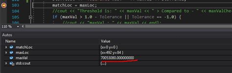 c opencv matchtemplate finding wrong matches while returning huge