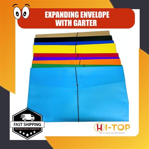 Expandable Envelope Long With Garter And Metal Tab Sold Per 10 Pcs