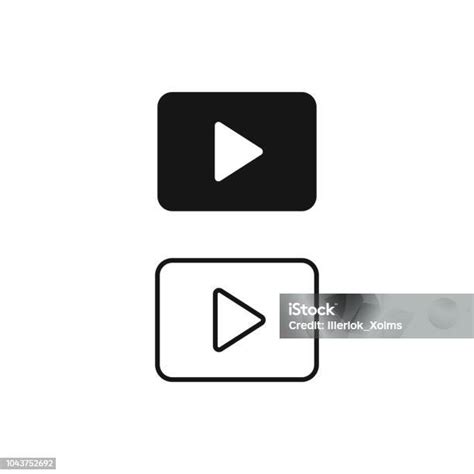 회색 배경에 고립 된 유행 플랫 스타일에서 버튼 아이콘을 재생 합니다 웹 사이트 디자인 로고 Ui 애플 리 케이 션에 대 한 기호를 재생 합니다 벡터 그림 Eps10입니다