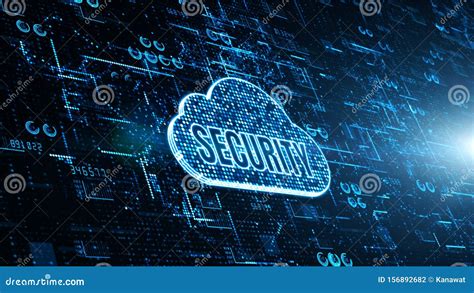 Technology Network And Data Connection Secure Data Network Digital Cloud Computing Cyber