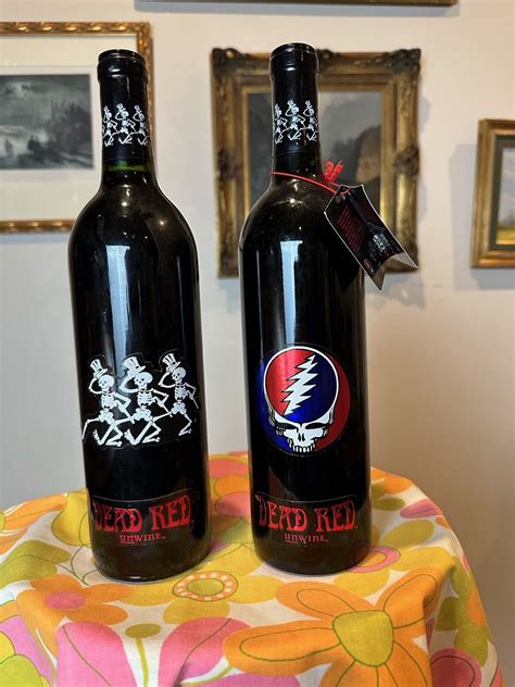 Pair Of Vintage Grateful Dead Unwine Bottles 1st Edition 1996 Limited