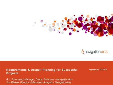 Requirements And Drupal Planning For Successful Projects Ppt