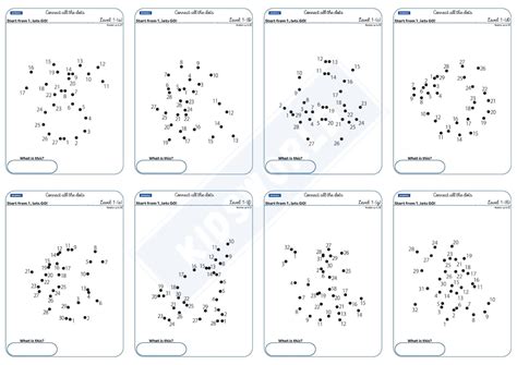 Connect The Dots Printable Pages For All 40 Pages Dot To Dot Puzzle Pages Level 1 4 Connect