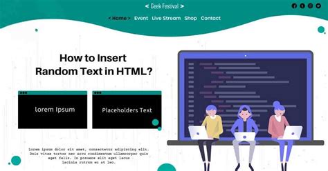 how to insert random text in html lipsum hub