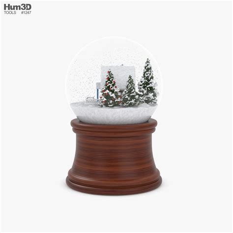 Стеклянный шар со снегом 3D модель - Мебель на 3DModels