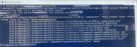 windows安装metasploit，运行报错处理 pill0w 博客园