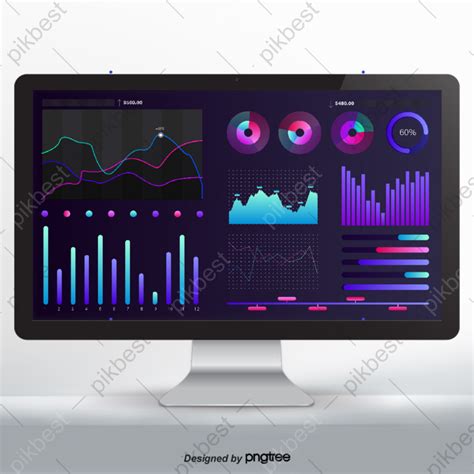 Purple Gradient Geometric Data Visualization Chart Ai Free Download