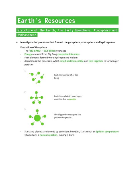 Ee Revision Earth And Environmental Science Year 11 Hsc Thinkswap